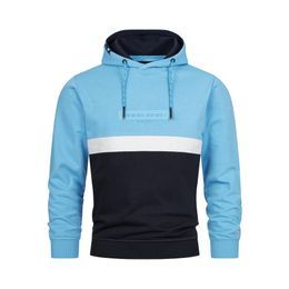 INDICODE Jeans Sweatshirt ' Magnus ' Herren Gr&ouml;&szlig;e L blau / schwarz / wei&szlig;