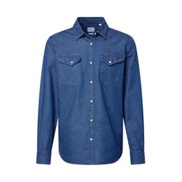 Mustang Hemd 'Duver' Herren Gr&ouml;&szlig;e S blue denim
