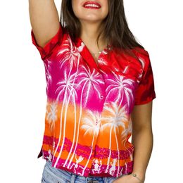 King Kameha Bluse 'Beach Negative' Damen Gr&ouml;&szlig;e XXXL rot