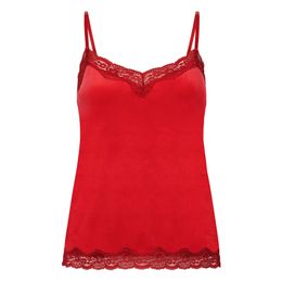 Hunkem&ouml;ller Hunkem&ouml;ller Schlafshirt 'Lace Cami ' Damen Gr&ouml;&szlig;e XL rot