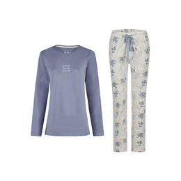 By Louise Pyjama Damen Gr&ouml;&szlig;e S blau Winterkleid