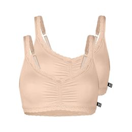 like it! Mieder 'Olivia' Damen Gr&ouml;&szlig;e L beige