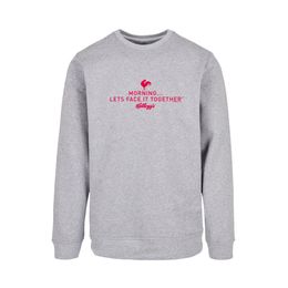 F4NT4STIC Sweatshirt 'Kellogg's Breakfast Cereals Morning Lets Face It' Herren Gr&ouml;&szlig;e XXL grau / rot