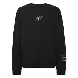 Plein Sport Sweatshirt Herren Gr&ouml;&szlig;e S goldgelb / schwarz / wei&szlig;
