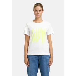 Smith & Soul T-Shirt SMITH & SOUL, Damen, Gr. L, neon gelb, Jersey, Obermaterial: 100% Baumwolle, bedruckt, regular fit normal, Rundhals, abgesteppte Kante, Shirts T-Shirt, mit Neon-Print