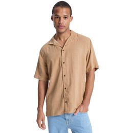Funktionshemd Quiksilver "Sunrise", Herren, Gr. XS, US-Gr&ouml;&szlig;en, tobacco braun, Obermaterial: 55% Walkfrottier, 45% Hanf;, Hemden Funktionshemd