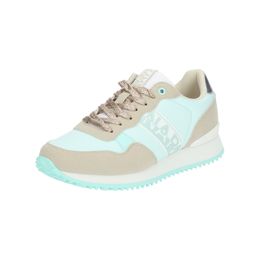 Napapijri Sneaker 'Astra' Damen Gr&ouml;&szlig;e 41 dunkelbeige / aqua / silber