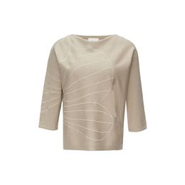 s.Oliver BLACK LABEL Pullover Damen Gr&ouml;&szlig;e S kitt / wei&szlig;