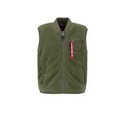 Alpha Industries Weste 'Teddy' Herren Gr&ouml;&szlig;e XL gr&uuml;n