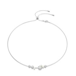 Swarovski Kette Damen Gr&ouml;&szlig;e One Size silber / transparent / perlwei&szlig;