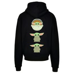F4NT4STIC Sweatshirt 'Star Wars The Mandalorian The Child Poses' Herren Gr&ouml;&szlig;e M oliv / mint / rosa / schwarz