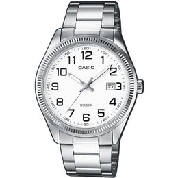 Casio Uhr Herren Gr&ouml;&szlig;e One Size silber / wei&szlig;