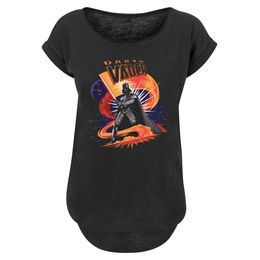 F4NT4STIC Shirt 'Star Wars Darth Vader Swirling Fury' Damen Gr&ouml;&szlig;e M orange / rot / schwarz / wei&szlig;