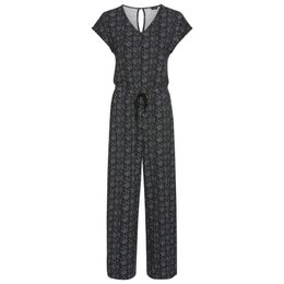 Laura Scott Jumpsuit Damen Gr&ouml;&szlig;e 4XL grau / schwarz