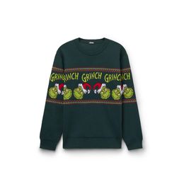 Iuman Intimissimi Uomo Pullover 'THE GRINCH DR SEUSS' Herren Gr&ouml;&szlig;e M gr&uuml;n / rot / wei&szlig;