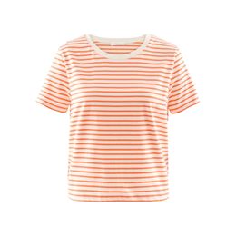 Tamaris T-Shirt 'Edessa' Damen Gr&ouml;&szlig;e M orange / offwhite