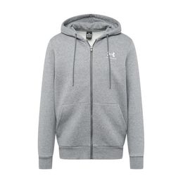 Under Armour Sportsweatjacke 'Essential' Herren Gr&ouml;&szlig;e XL grau / wei&szlig;