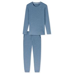 Schiesser Pyjama Herren Gr&ouml;&szlig;e L/XL blau