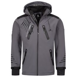 Rock Creek Outdoorjacke Herren Gr&ouml;&szlig;e XXL grau / anthrazit / schwarz