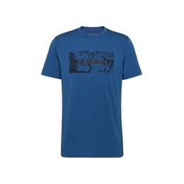 Mammut T-Shirt &lsquo;Trovat Logo&rsquo; Herren Gr&ouml;&szlig;e M azur / schwarz