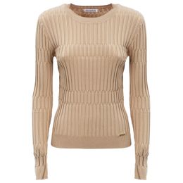 Influencer Pullover Damen Gr&ouml;&szlig;e L beige