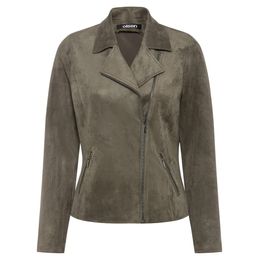Olsen Kunstlederjacke Damen Gr&ouml;&szlig;e L oliv