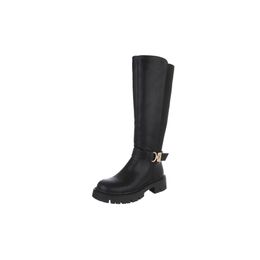 Ital-Design Stiefel Damen Gr&ouml;&szlig;e 37 schwarz Winterschuhe