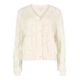 Apricot Pointelle Knitted Cardigan ' ' Damen Gr&ouml;&szlig;e XS wei&szlig;