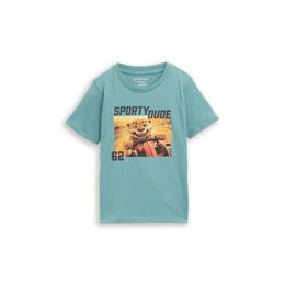 Tom Tailor T-Shirt Jungen Gr&ouml;&szlig;e 104 blau / cognac / schwarz