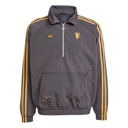 adidas originals Jacke 'Manchester United Terrace Icons' Herren Gr&ouml;&szlig;e XXL goldgelb / schwarz