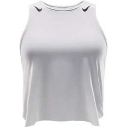 Nike Sporttop 'Aeroswift' Damen Gr&ouml;&szlig;e M hellgrau