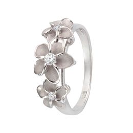 Firetti Ring mit Zirkonia, &raquo;Bl&uuml;te&laquo; Damen Gr&ouml;&szlig;e 60 silber