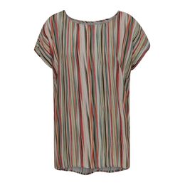 GOLDNER Bluse Damen Gr&ouml;&szlig;e L beige / gr&uuml;n / rot / schwarz