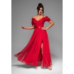 Ombre Abendkleid 'Laila' Damen Gr&ouml;&szlig;e 40 rot Winterkleid