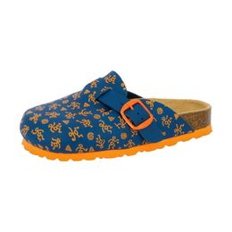 Lico Clogs 'Bioline' Jungen Gr&ouml;&szlig;e 32 blau / orange