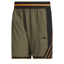 adidas Performance Sportshorts 'Crazy Lite' Herren Gr&ouml;&szlig;e L gr&uuml;n / orange / schwarz