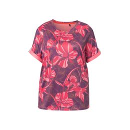 Ulla Popken Shirt Damen Gr&ouml;&szlig;e 9XL/10XL koralle / rosa / burgunder