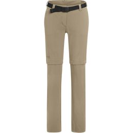Maier Sports Sporthose 'Nata 2' Damen Gr&ouml;&szlig;e XS dunkelbeige / schwarz