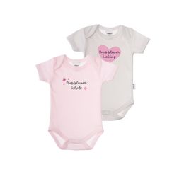 Liliput Body 'Kleiner Schatz' Jungen Gr&ouml;&szlig;e 86/92 grau / rosa / schwarz
