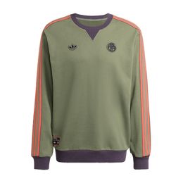 adidas originals Sweatshirt 'FC Bayern M&uuml;nchen' Herren Gr&ouml;&szlig;e XXXL khaki / brombeer / orange