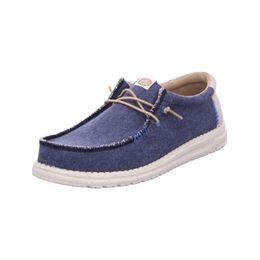 Hey DUDE Shoes Hey Dude Mokassin 'Wally Coastline' Herren Gr&ouml;&szlig;e 42 beige / dunkelblau
