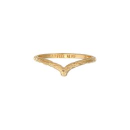 Haze&Glory Haze&glory Ring 'Feel Alive' Damen Gr&ouml;&szlig;e 54 gold
