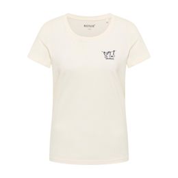 Mustang T-Shirt 'Alma' Damen Gr&ouml;&szlig;e XXS schwarz / offwhite