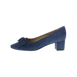 Xaver Luis Schuhmanufaktur Pumps 'ISABELL - spitze Pumps mit Schleife' Damen Gr&ouml;&szlig;e 44 blue denim