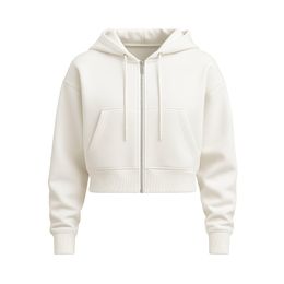Justever Sweatjacke Damen Gr&ouml;&szlig;e M ecru