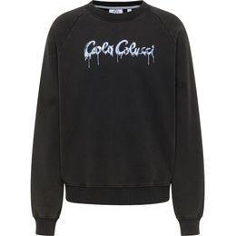 Carlo Colucci Sweatshirt ' Erspamer ' Herren Gr&ouml;&szlig;e S blau / schwarz / wei&szlig;