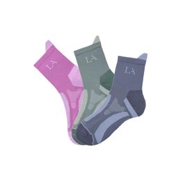 active by Lascana Lascana Active Sportsocken Damen Gr&ouml;&szlig;e 35/38 saphir / tanne / dunkellila