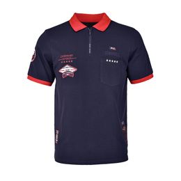 JCC Poloshirt Herren Gr&ouml;&szlig;e XL navy / rot