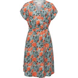 Ragwear Sommerkleid 'Selyma' Damen Gr&ouml;&szlig;e 38 gr&uuml;n / tanne / orange