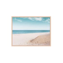 Liv Corday Bild 'Pastel Beach' Herren Gr&ouml;&szlig;e 30x40 sand / azur / hellblau / braun / wei&szlig;